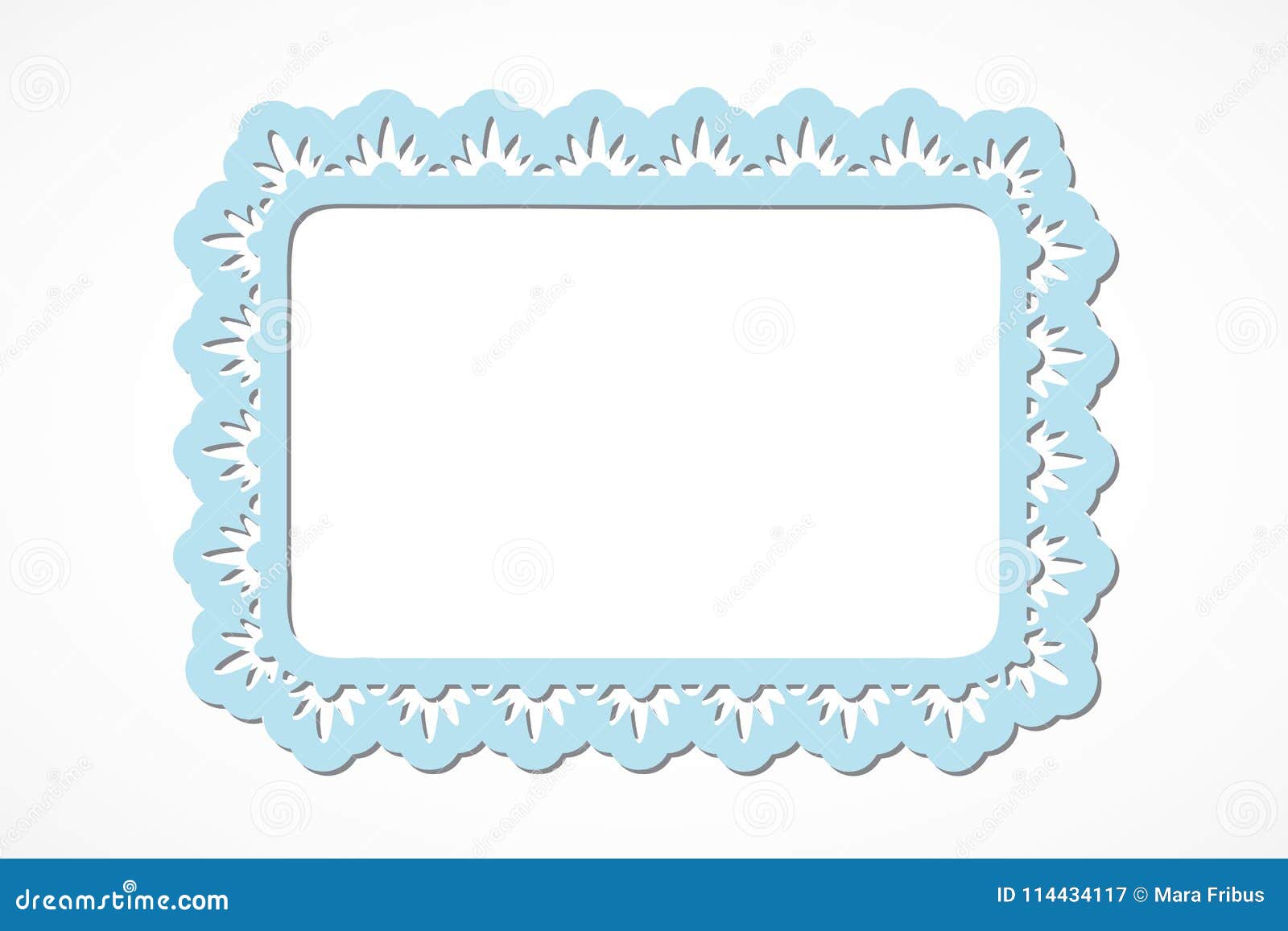 Blue Ornate Rectangle Frame Stock Vector - Illustration of frame ...