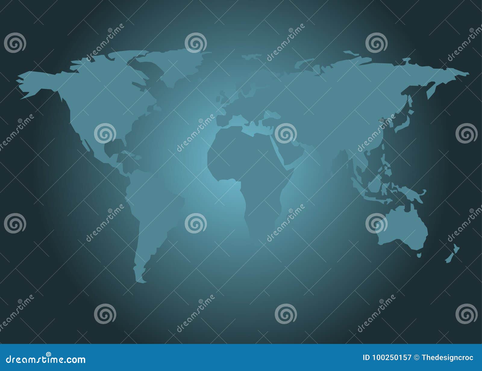 World Map Vector Blue Gradient Background Stock Vector - Illustration ...