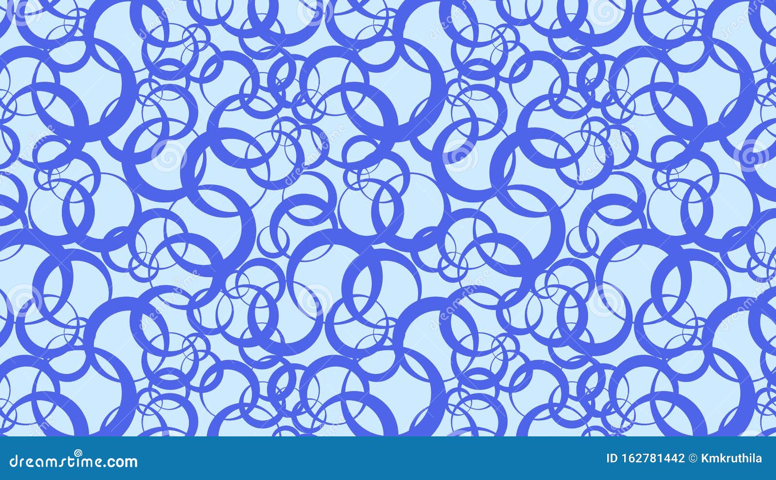 Blue Overlapping Circles Background Pattern Design Stock Vector - Illustration of pattern ...