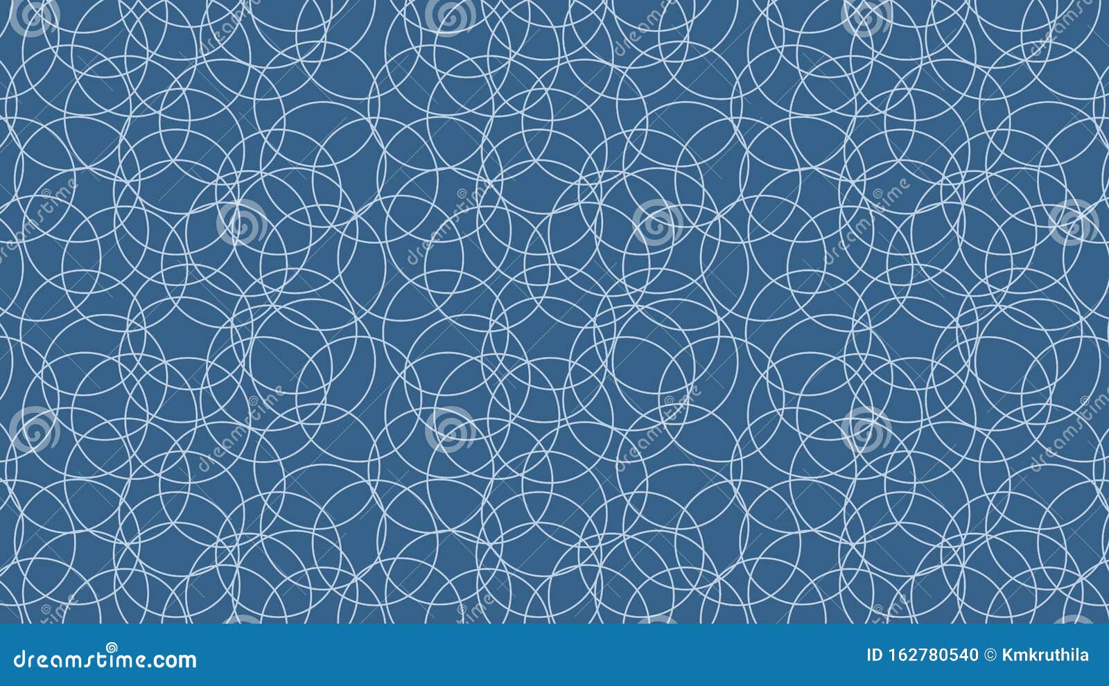 Blue Overlapping Circles Pattern Stock Vector - Illustration of shapes ...