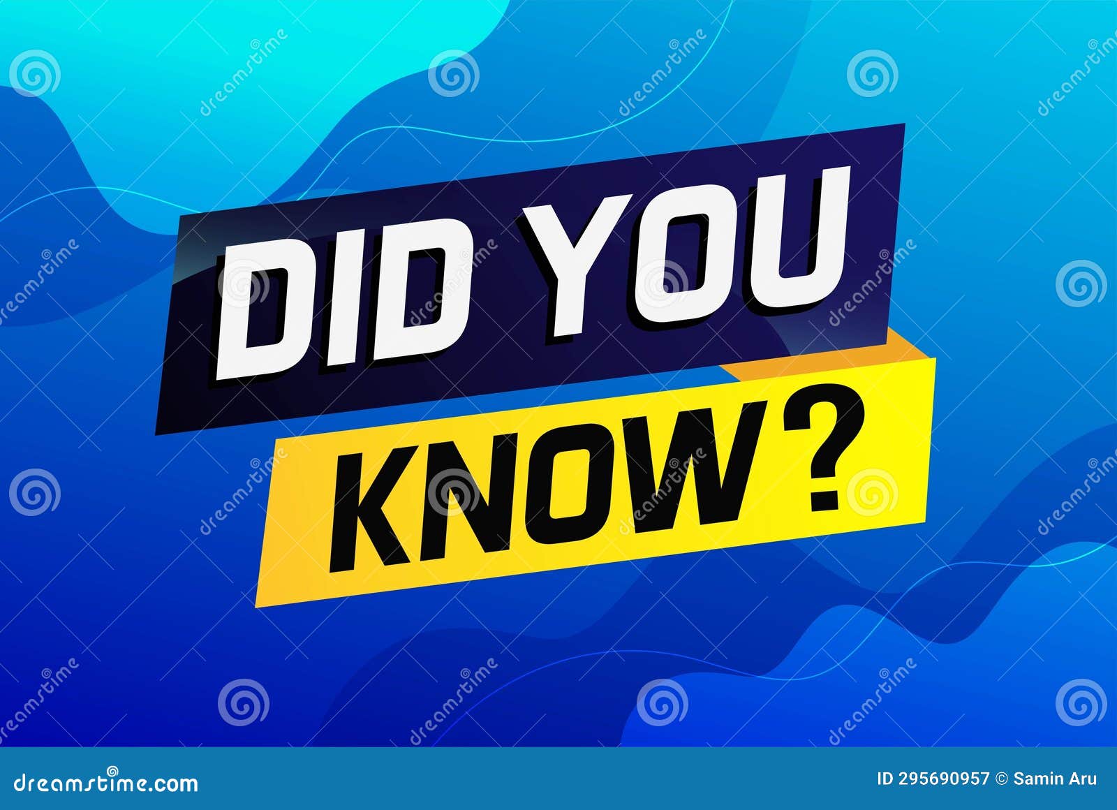 Did You Know ? Word Concept Vector Illustration Stock Vector ...