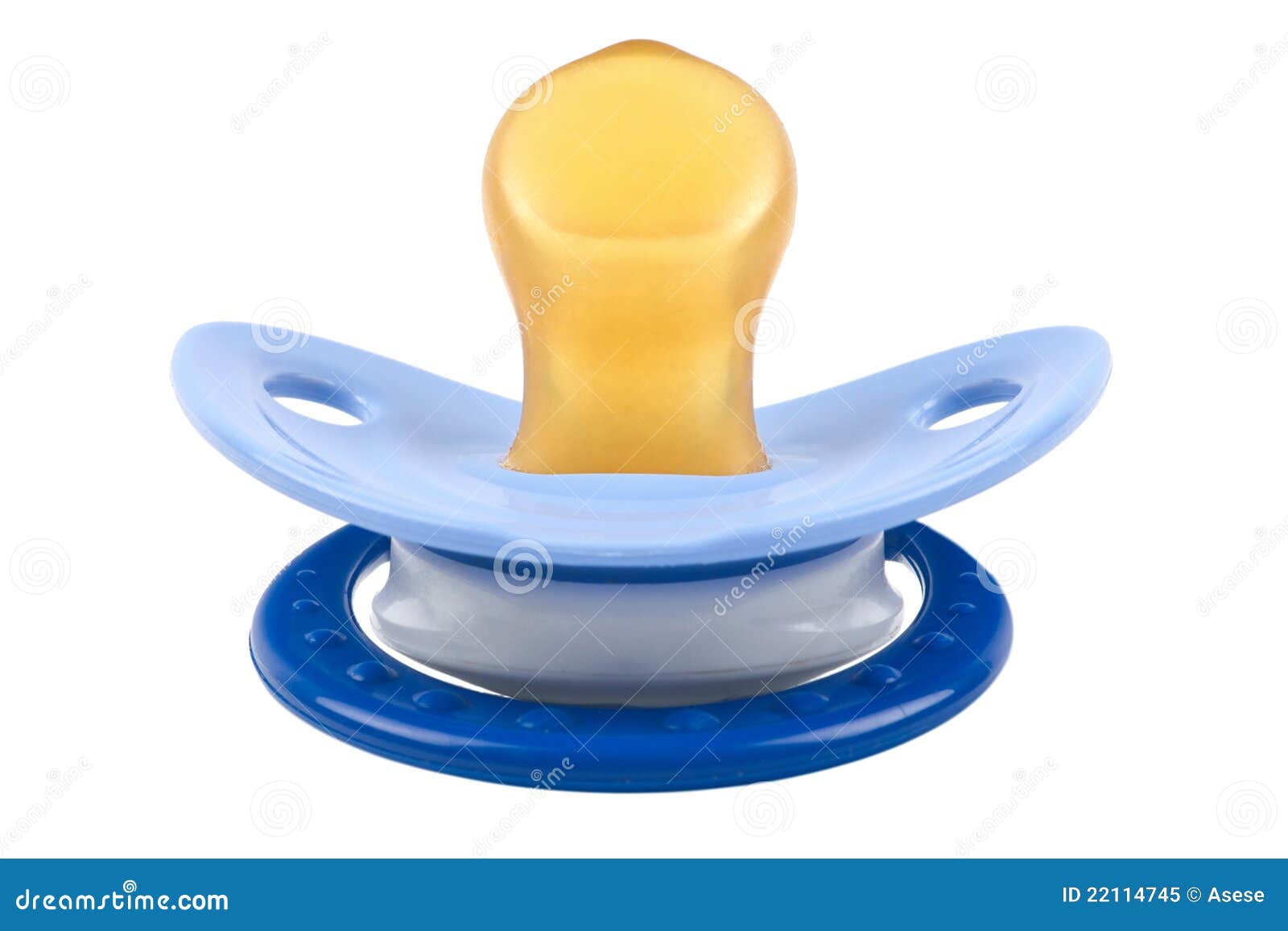 Blue pacifier stock image. Image of simple, white, infantile - 22114745