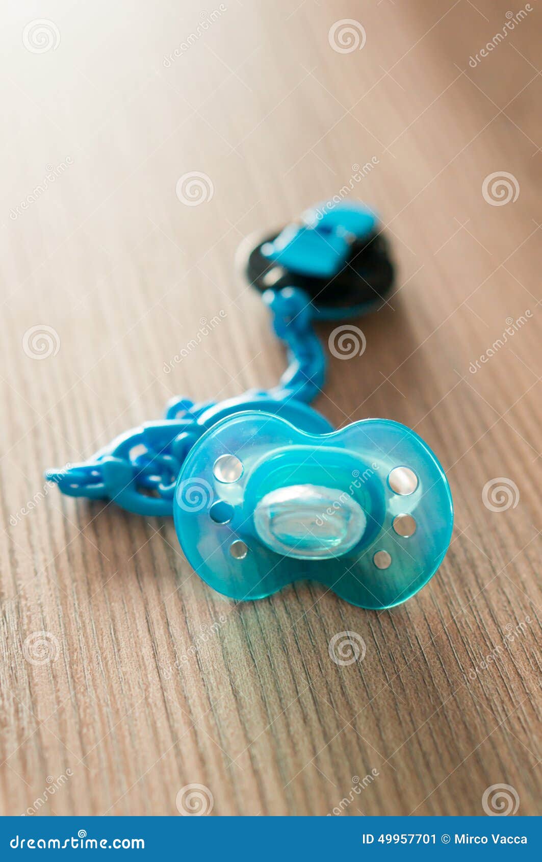 Blue pacifier stock image. Image of tool, plastic, chain - 49957701