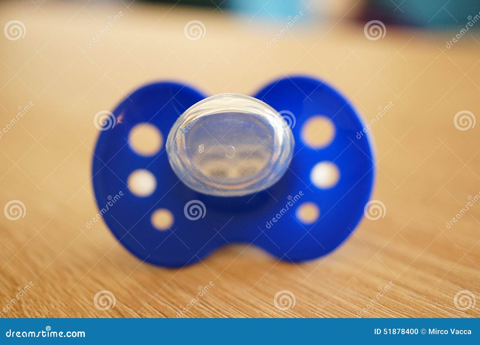Blue pacifier stock photo. Image of plastic, blue, close - 51878400