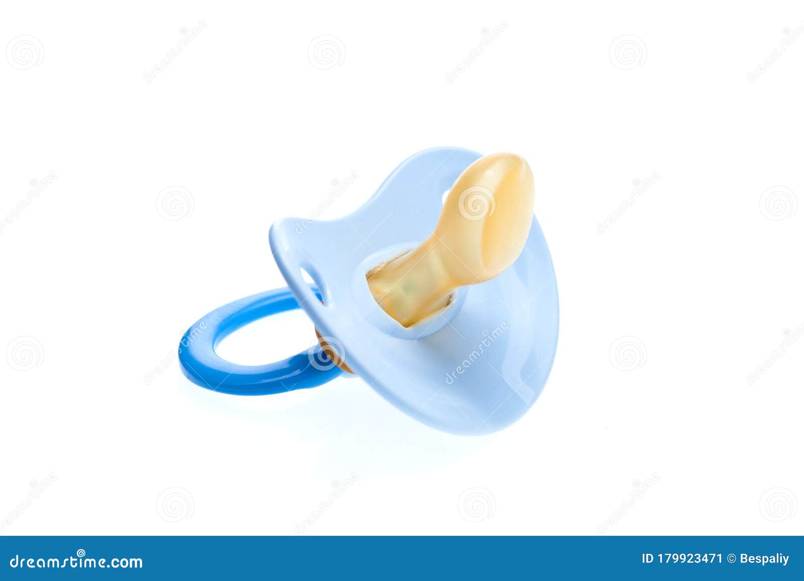 Blue Pacifier Made of Soft Silicone. Stock Image - Image of bite ...