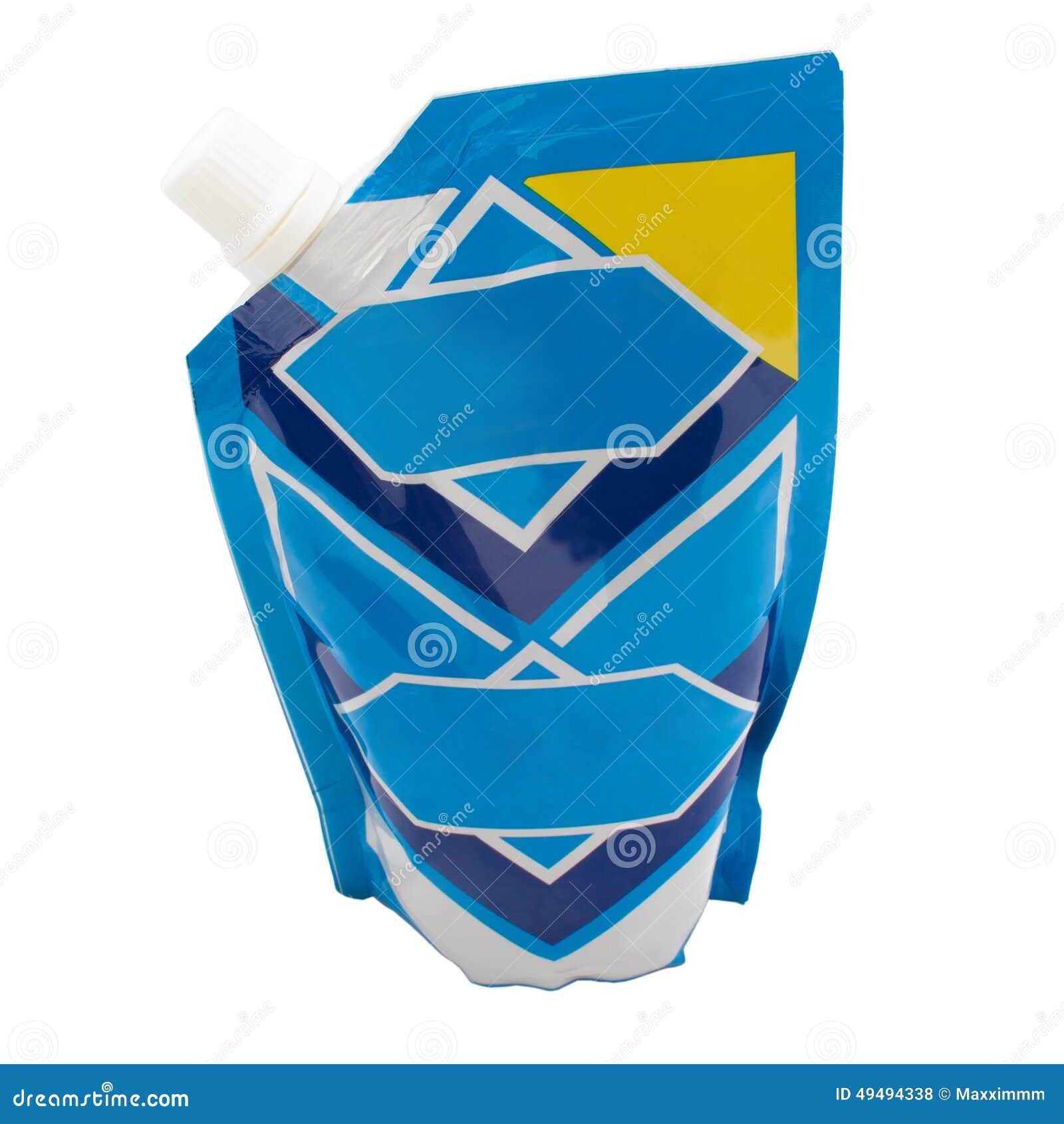 Blue Packaging Evaporated Milk Isolated White Stock Photos - Free ...