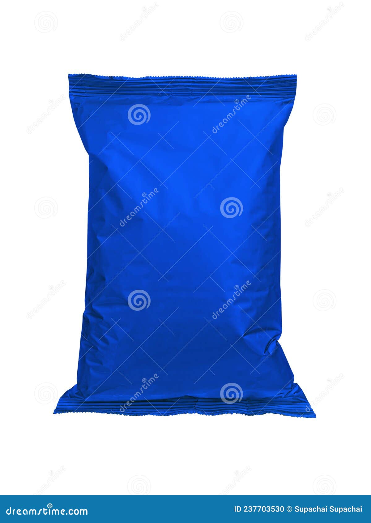 Blue Packaging for Food, Chips, Crackers, Sweets, Mockup for Your ...