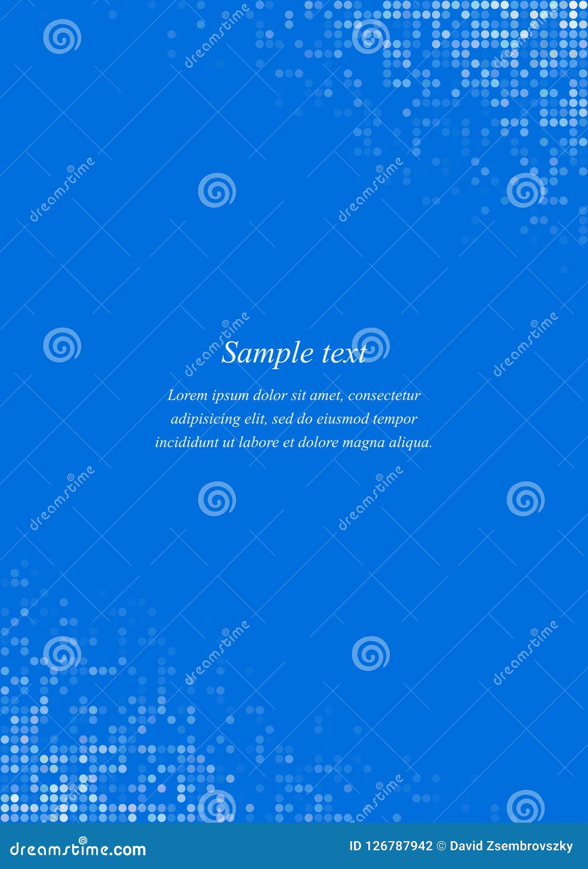 Blue Page Corner Design Template Stock Vector - Illustration of blue ...