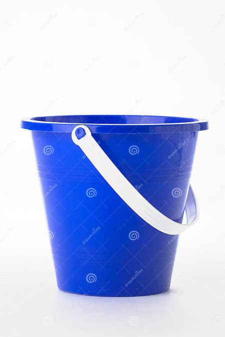 Blue pail stock image. Image of pail, bucket, handle, container - 2209679
