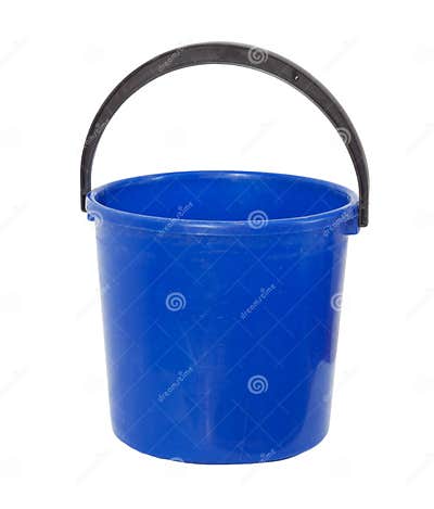 Blue pail stock image. Image of background, water, blue - 28621307