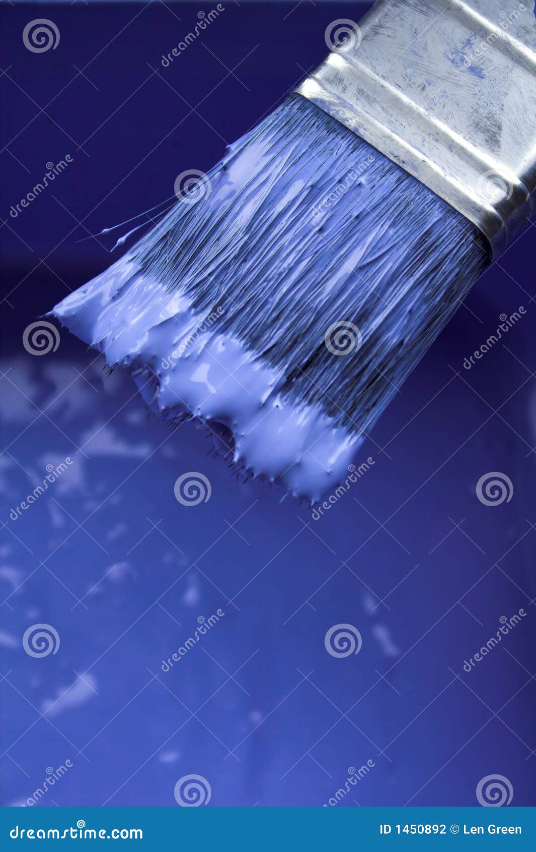 Blue paint stock photo. Image of purple, interior, decorating - 1450892