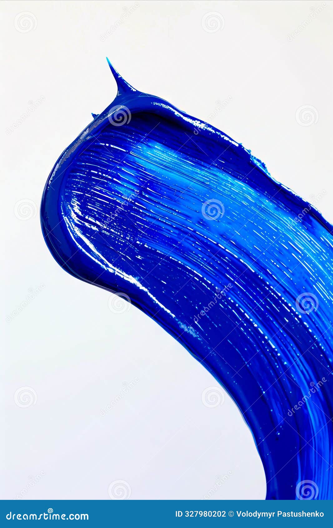 A Blue Paint Brush on a White Surface Stock Photo - Image of paint ...