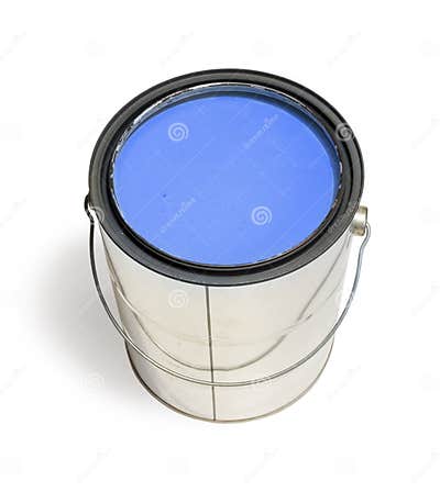 Blue Paint Can stock image. Image of tins, grouping, variation - 4216779
