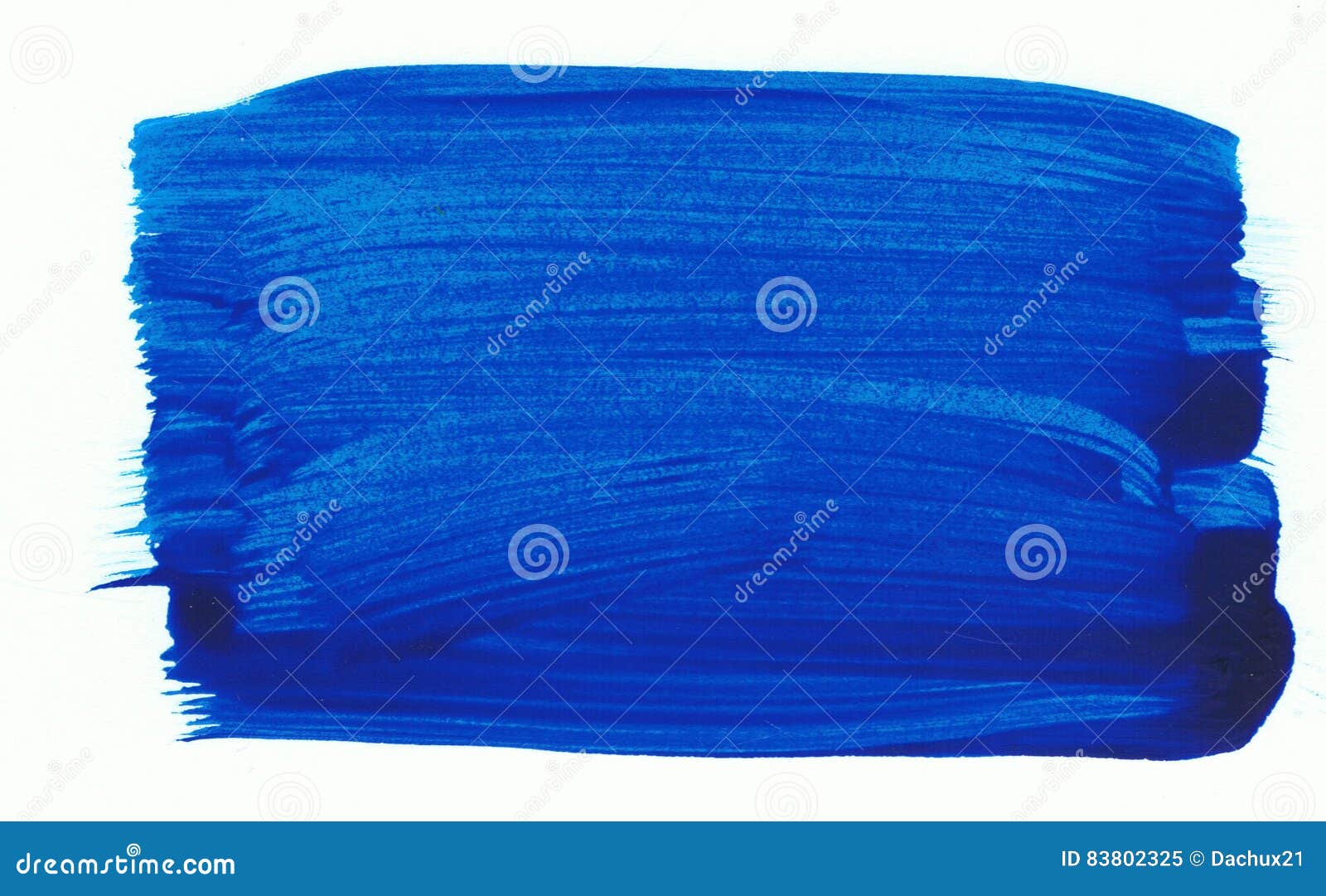 A Blue Paint Dab on a White Paper. Stock Image - Image of abstract ...