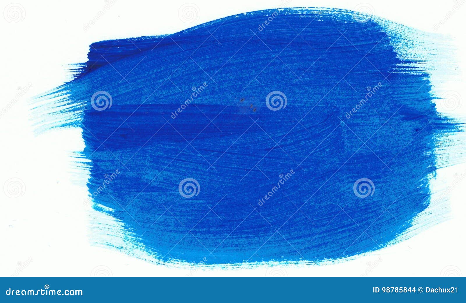 A Blue Paint Dab on a White Paper. Stock Photo - Image of abstract ...