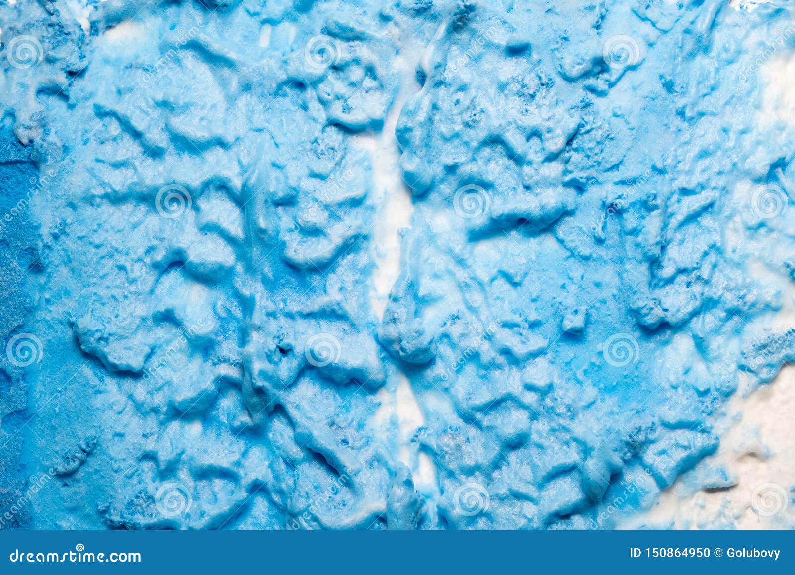Blue Paint Drip White Background Colored Mousse Stock Photo - Image of ...