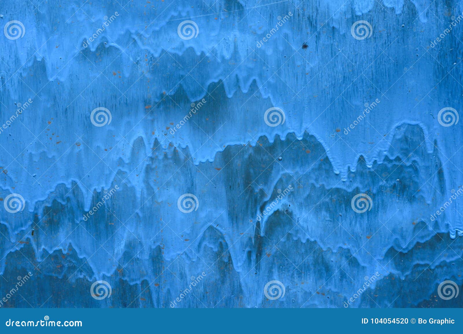 Blue Paint Dripps on Wall. Close Up of Blue Paint Leaking on Background Stock Photo - Image of ...