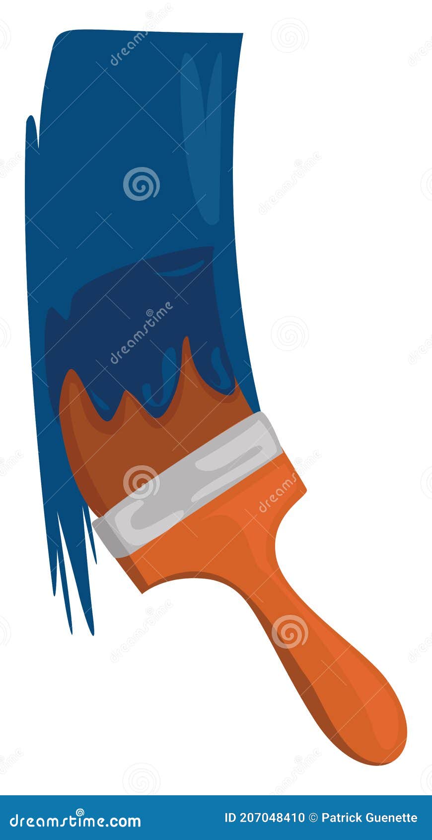 Blue Paint, Illustration, Vector Stock Vector - Illustration of print ...