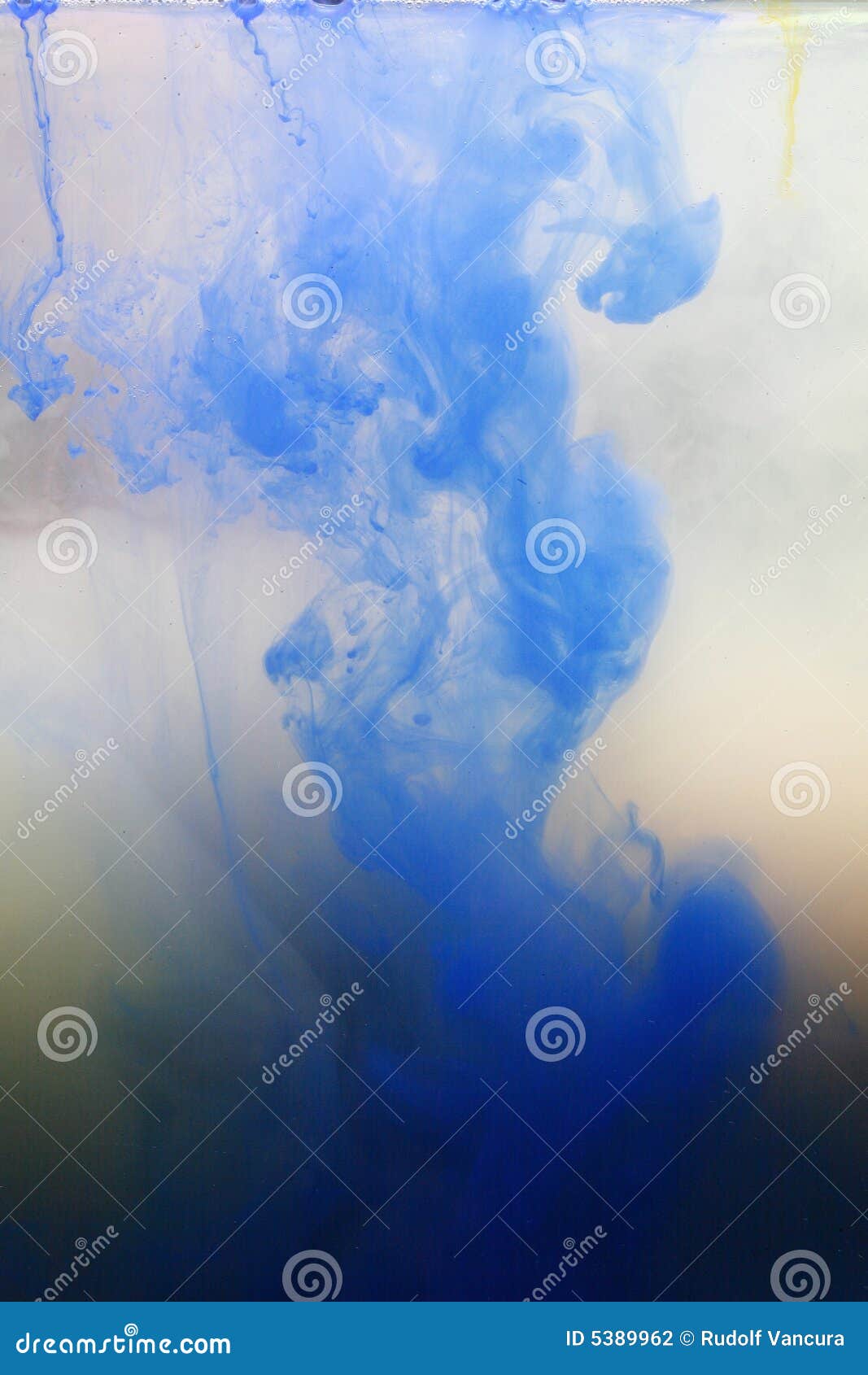 Blue paint mix stock photo. Image of colours, mixture - 5389962