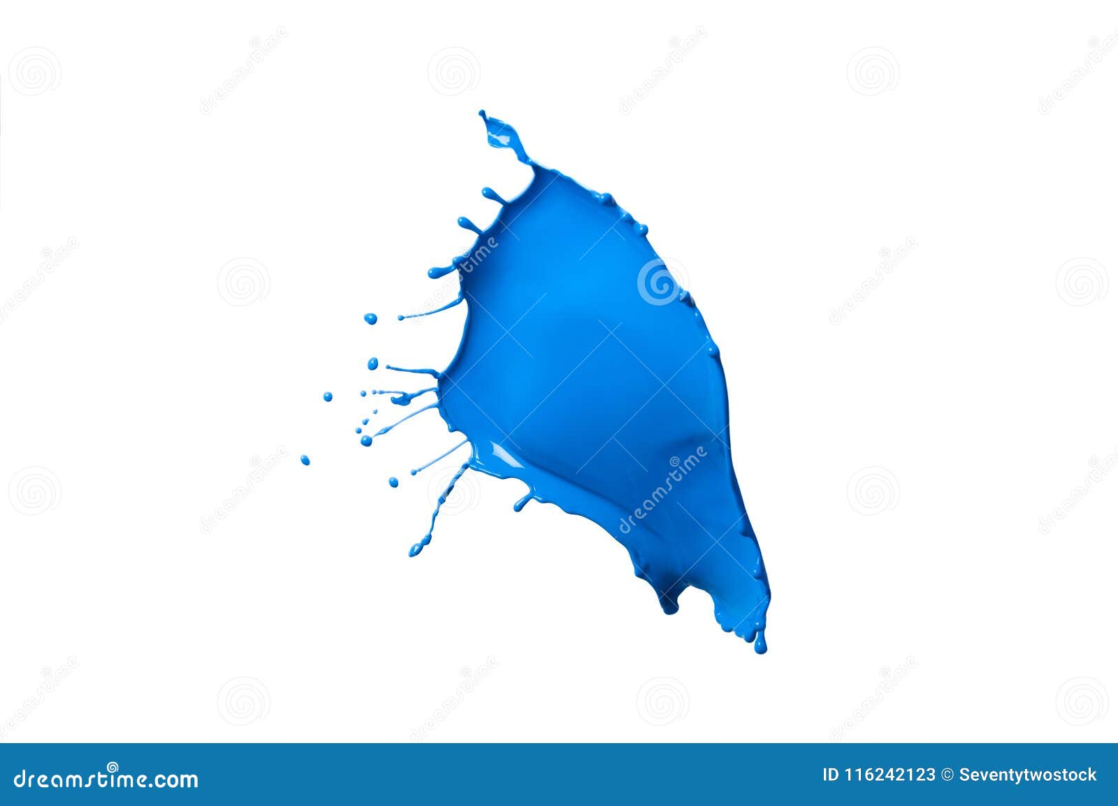 Blue paint splash stock image. Image of splattered, splatter - 116242123