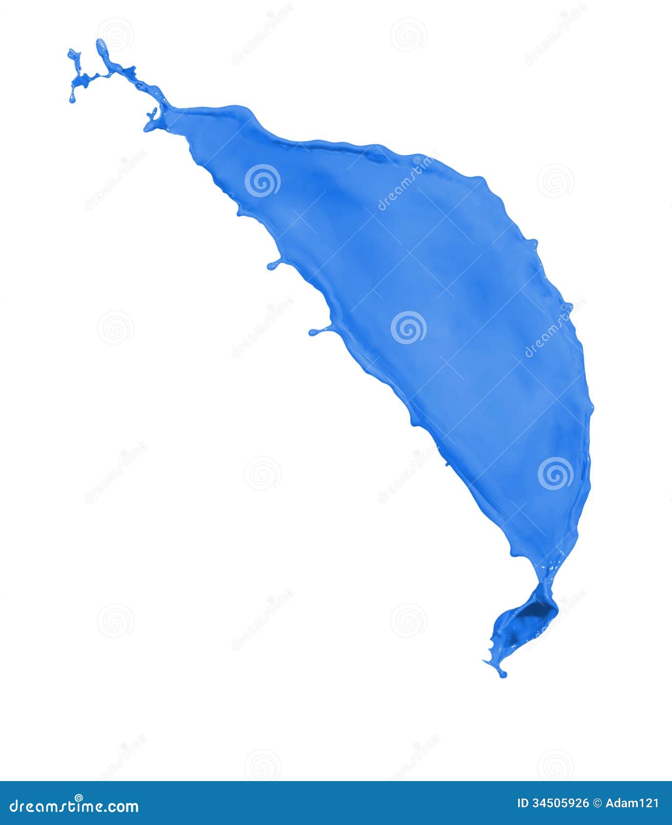 Blue paint splash stock photo. Image of fluid, bubble - 34505926