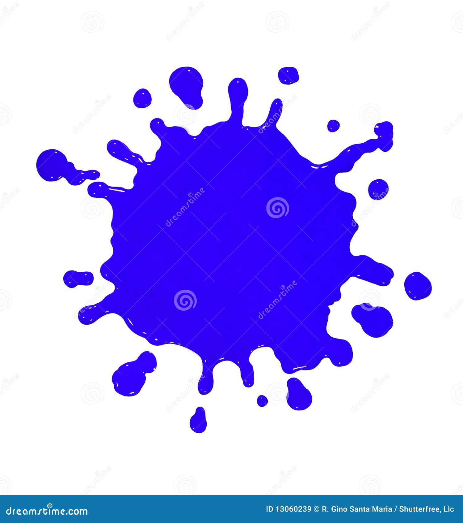 Blue Paint splat stock image. Image of colorful, blotch - 13060239