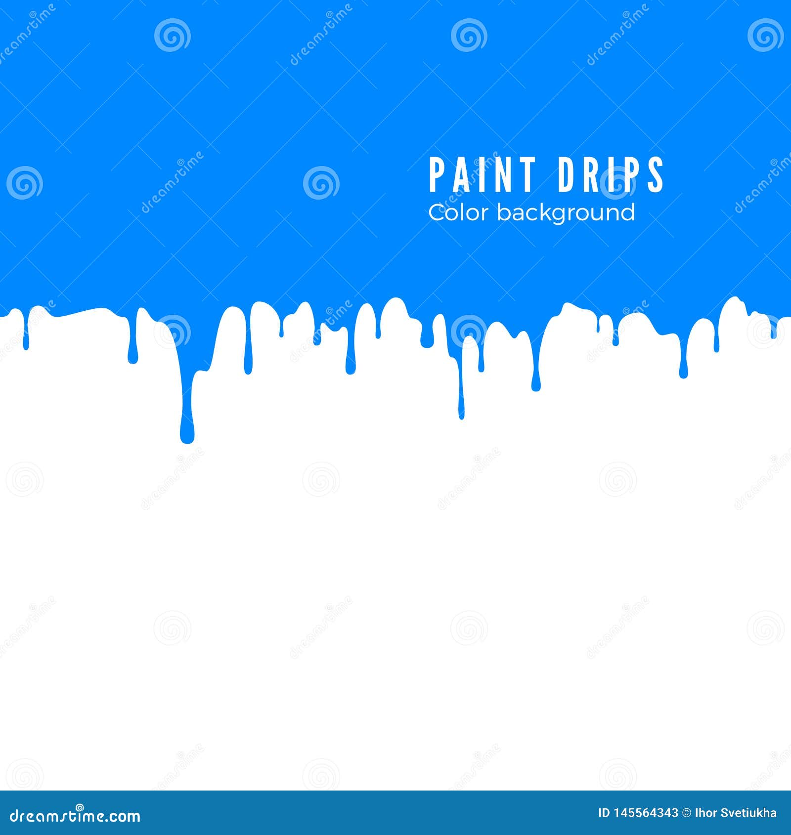 Blue Paint Splatter Border Frame With Room For Writing On A White ...