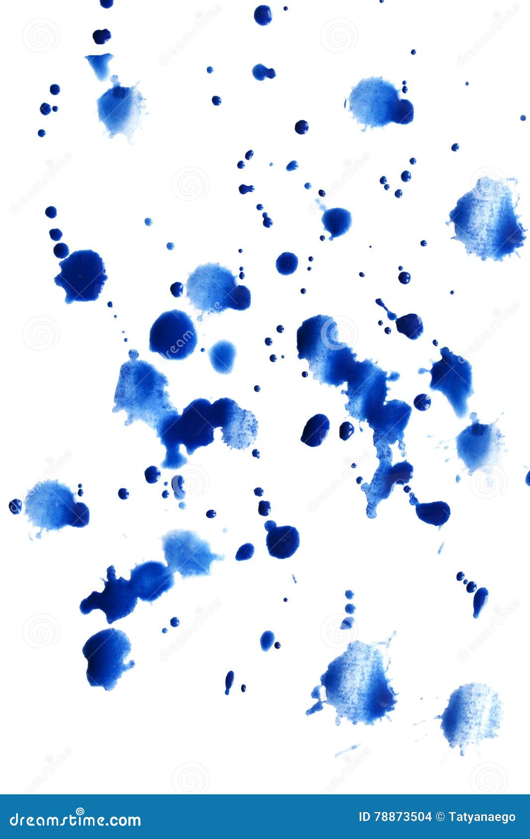 Blue paint splatter stock photo. Image of color, background - 78873504