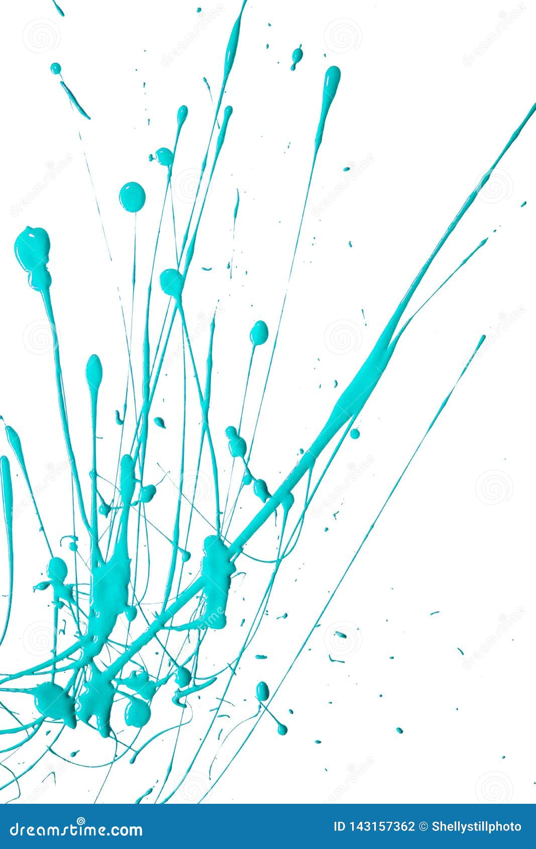 Blue Paint Splatters and Spots for Background Stock Photo - Image of ...