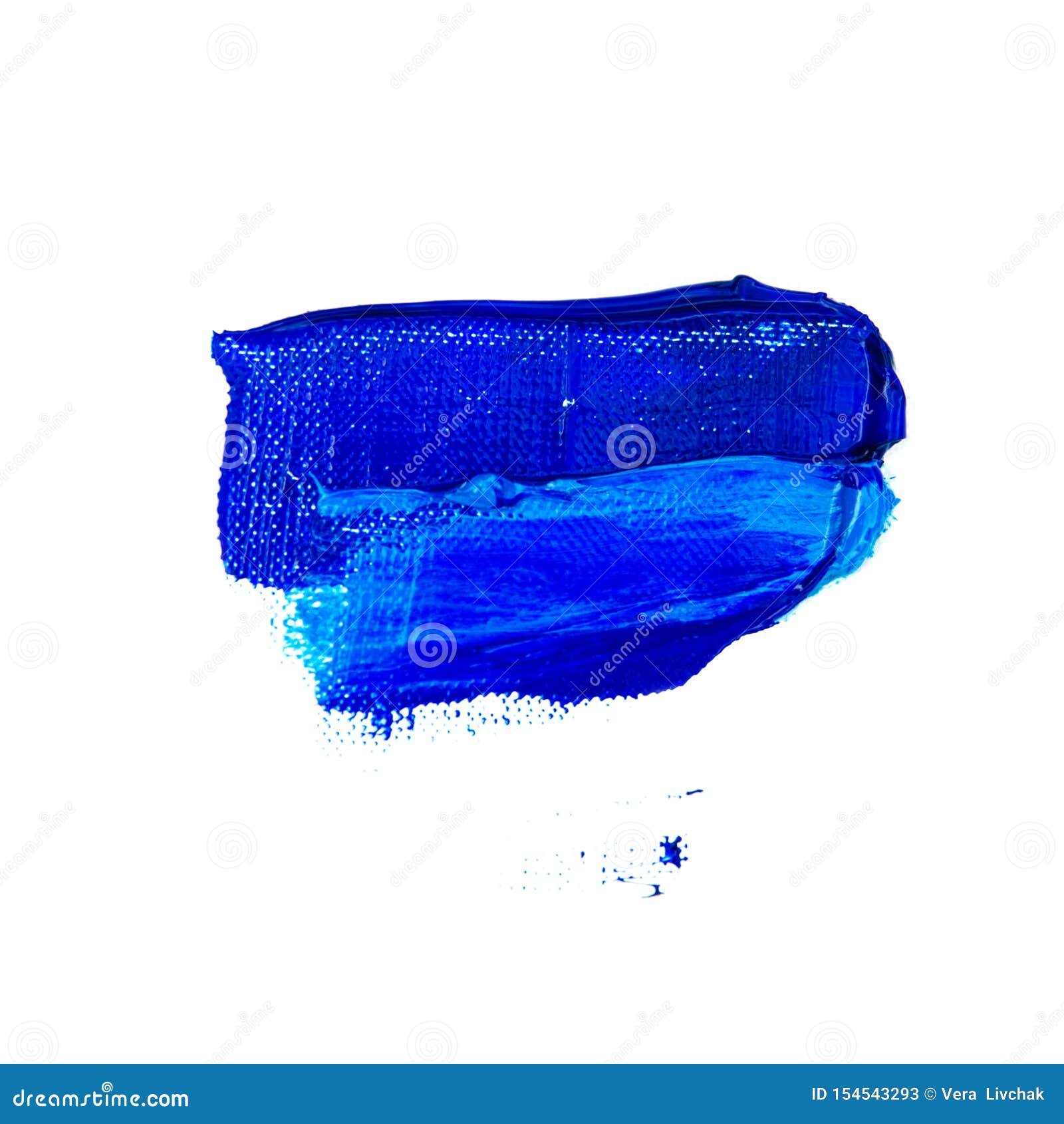 Blue paint stroke stock image. Image of element, acrylic - 154543293
