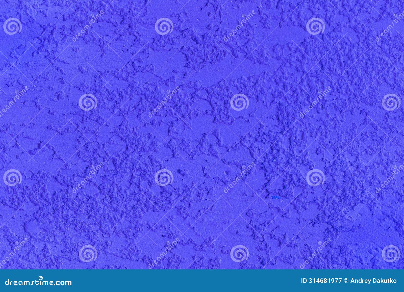 Blue Paint on Stucco Wall Plaster Cement Surface Concrete Abstract ...
