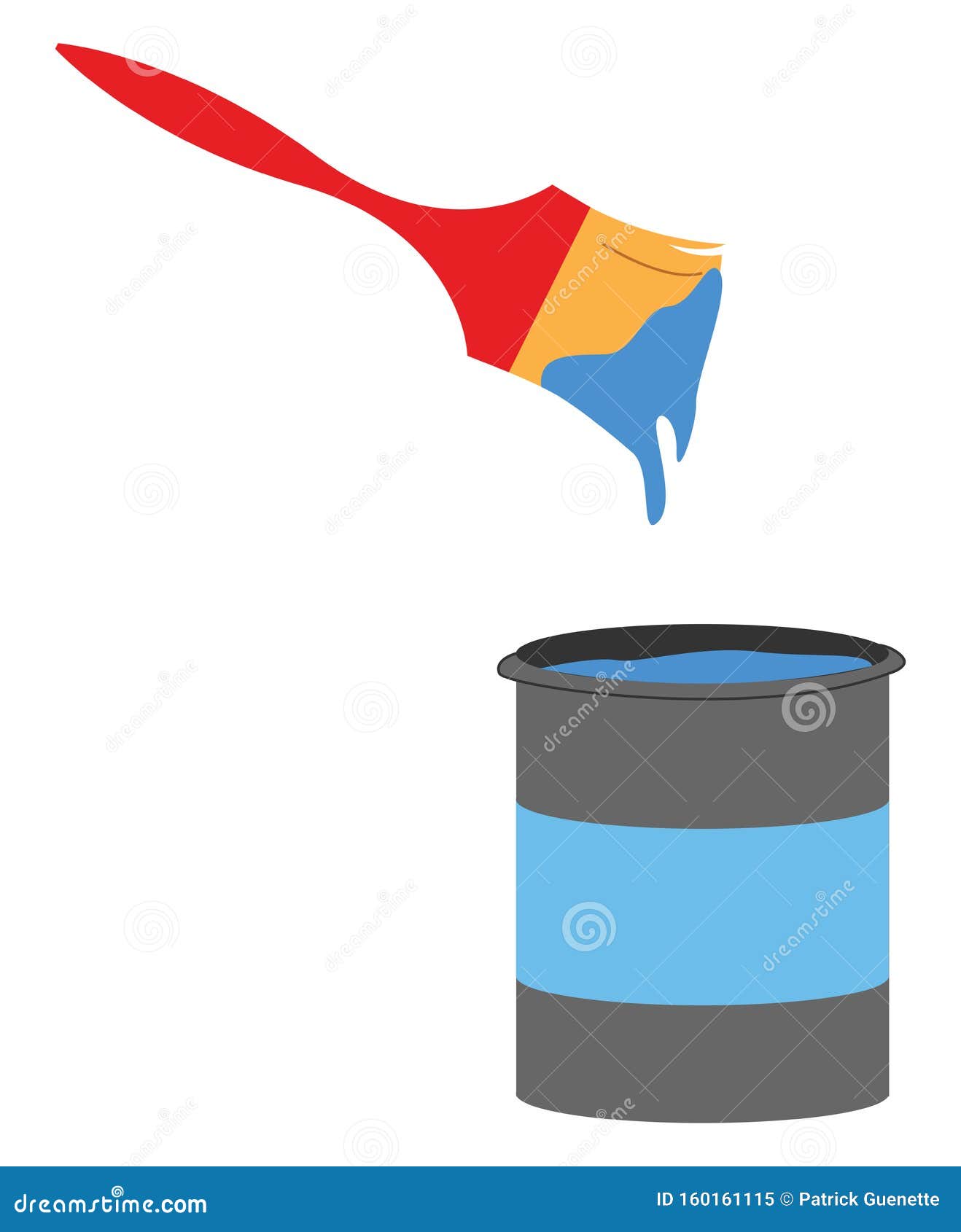 Blue Paint , Vector or Color Illustration Stock Vector - Illustration ...