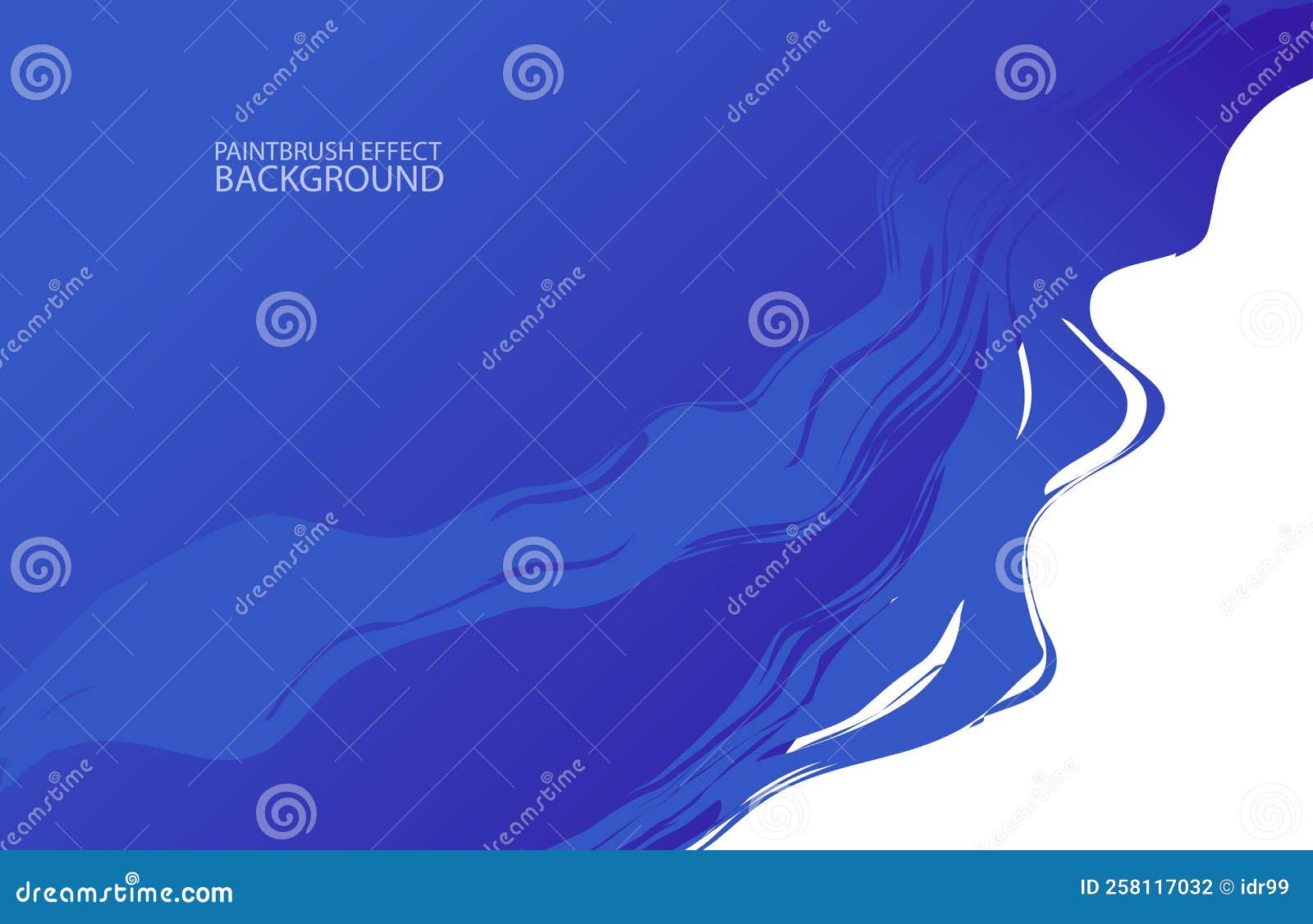 Blue Paintbrush Flow Effect Background Stock Illustration ...