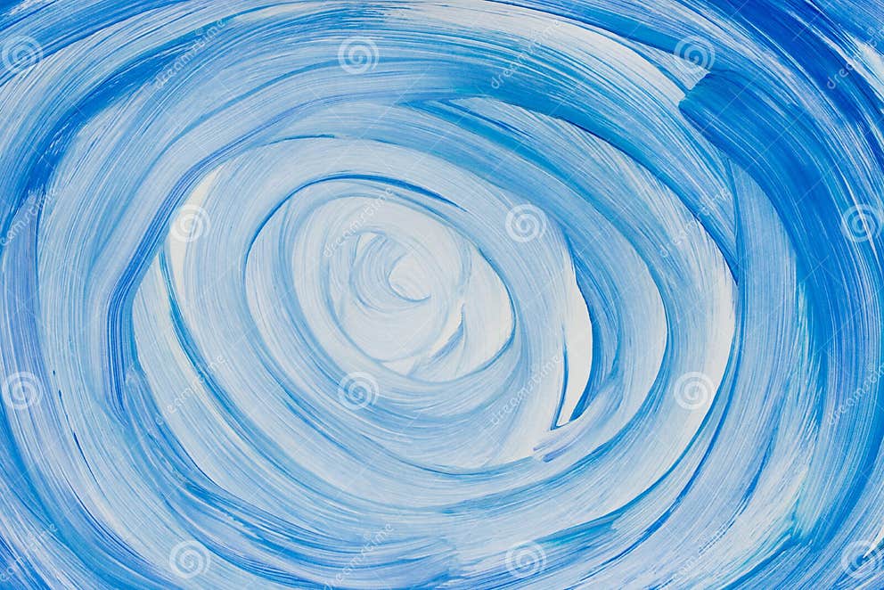 Blue Painted Circle Pattern on White Paper Background Texture Stock ...