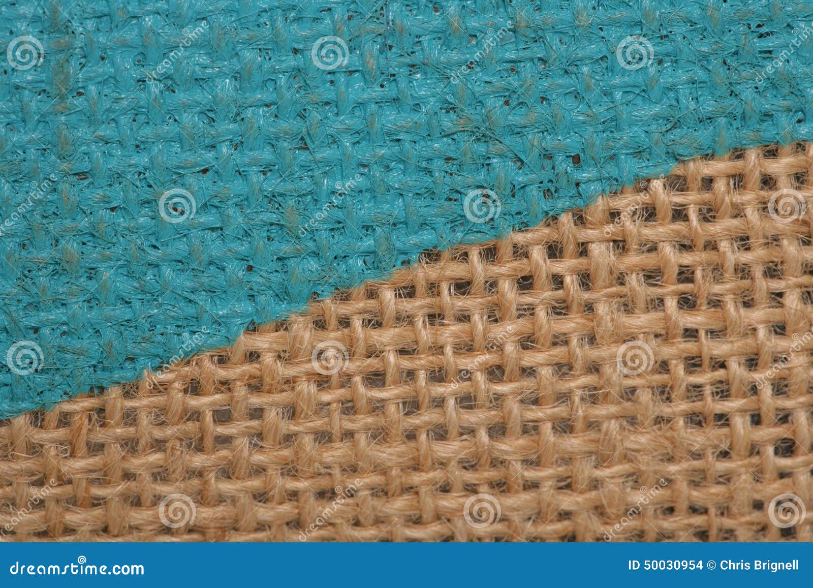 Blue Painted and Normal Hessian Canvas Abstract Stock Photo - Image of ...
