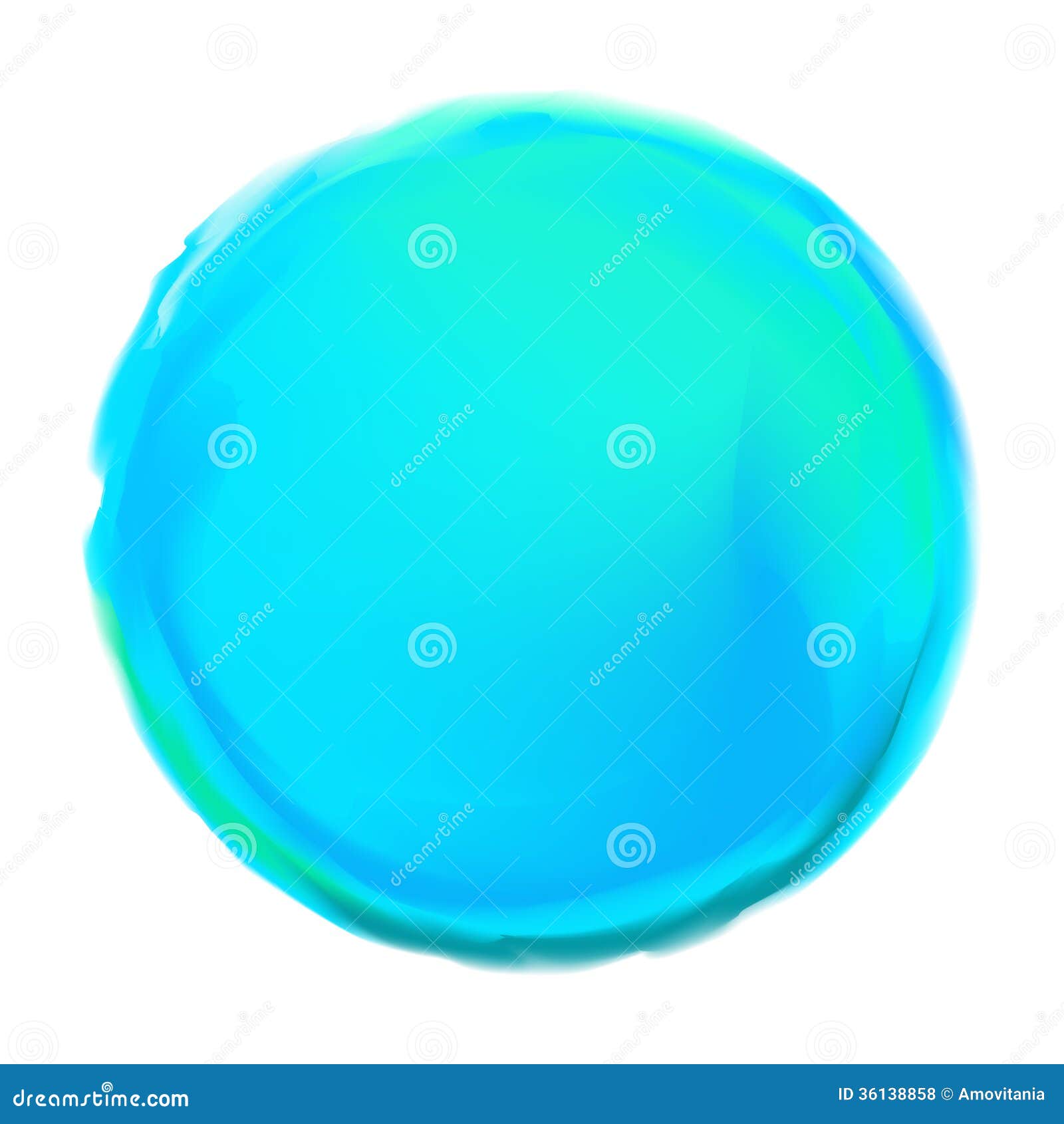 Blue Painted Round Background Stock Vector - Illustration of grunge ...