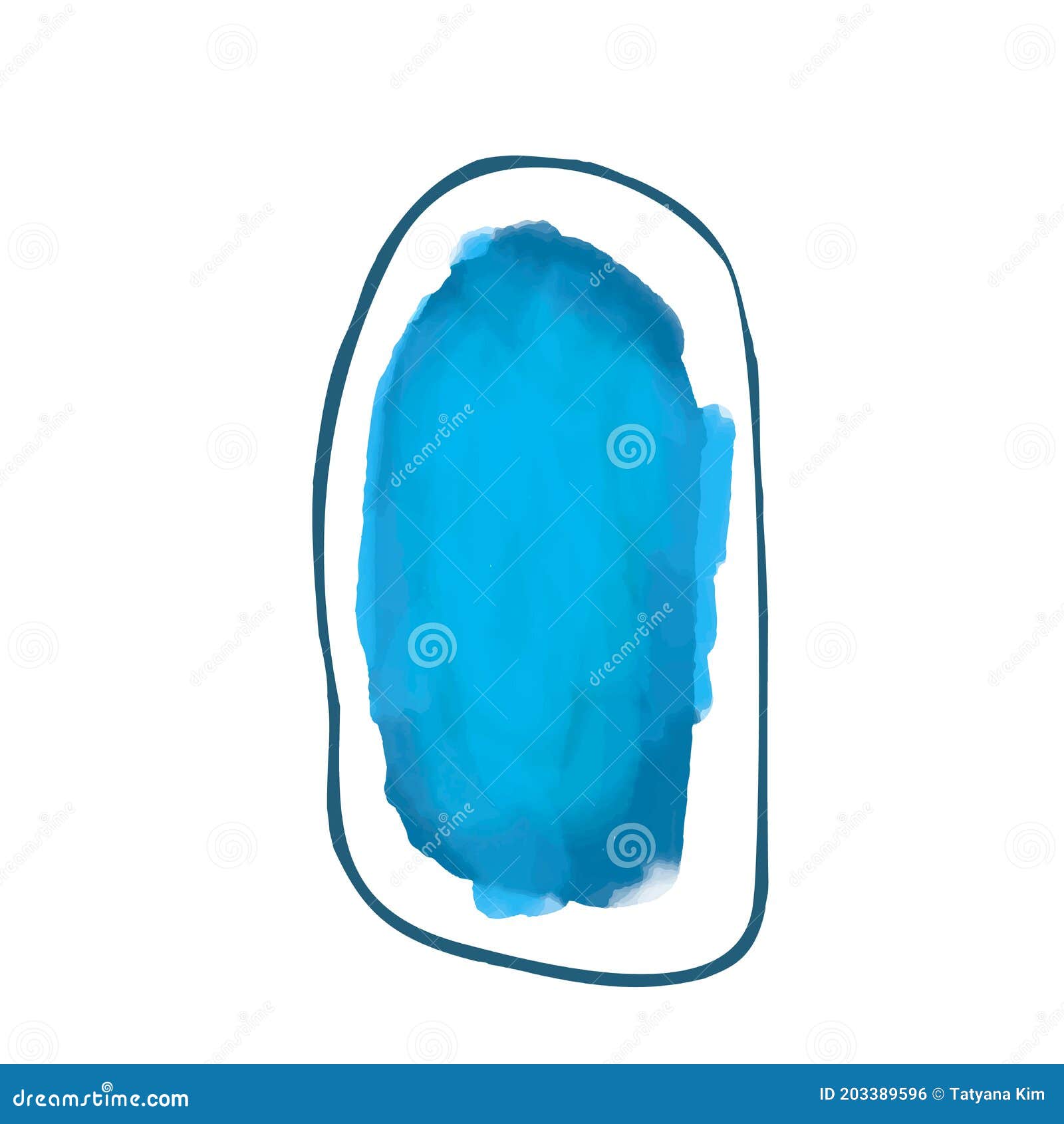 A Blue-painted Spot in a Painted Frame.. Poster Design, Cover ...