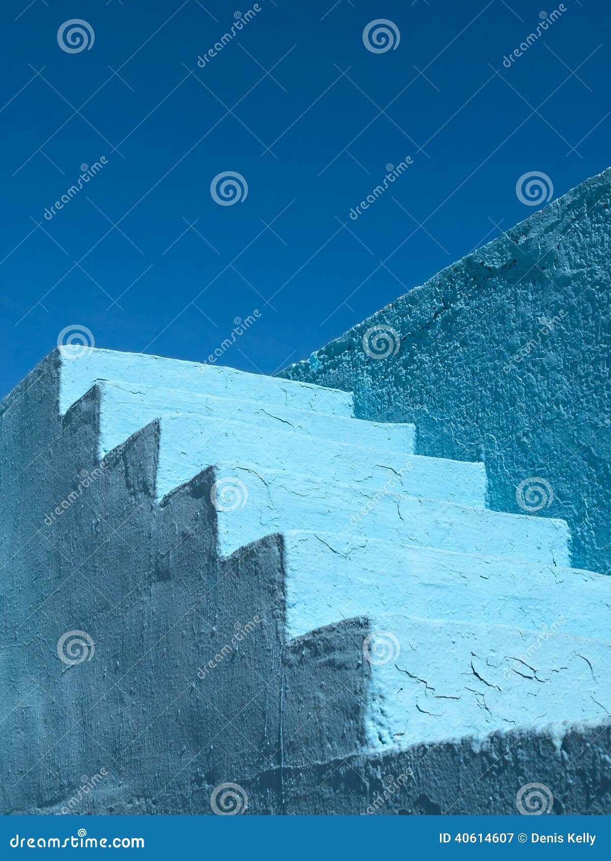 Blue Painted Steps Pattern stock image. Image of staircase - 40614607