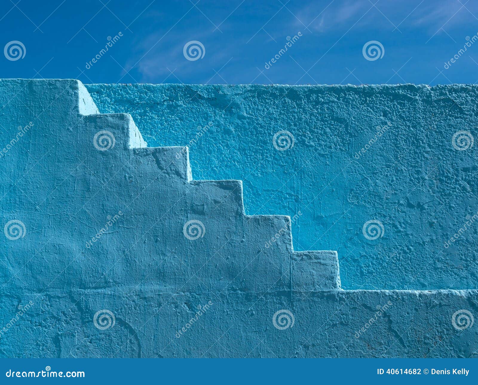Blue Painted Steps Pattern stock photo. Image of ascending - 40614682