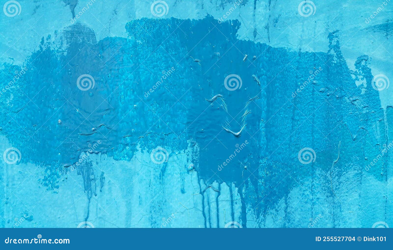 Blue Painted Wall Texture with Stains and Smudges Stock Photo - Image ...