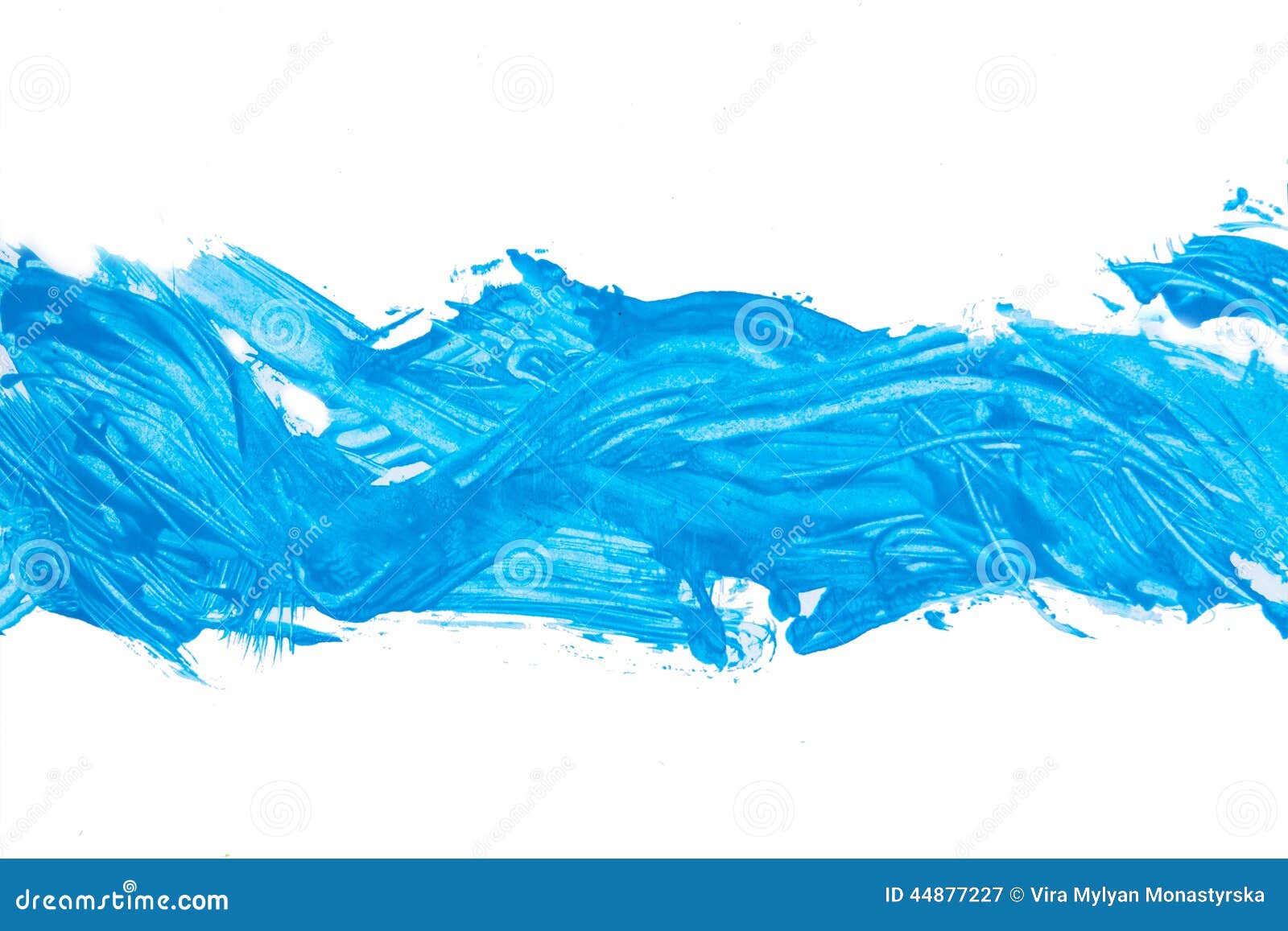 Blue Painting Abstract Background Stock Image - Image of childish, spot ...