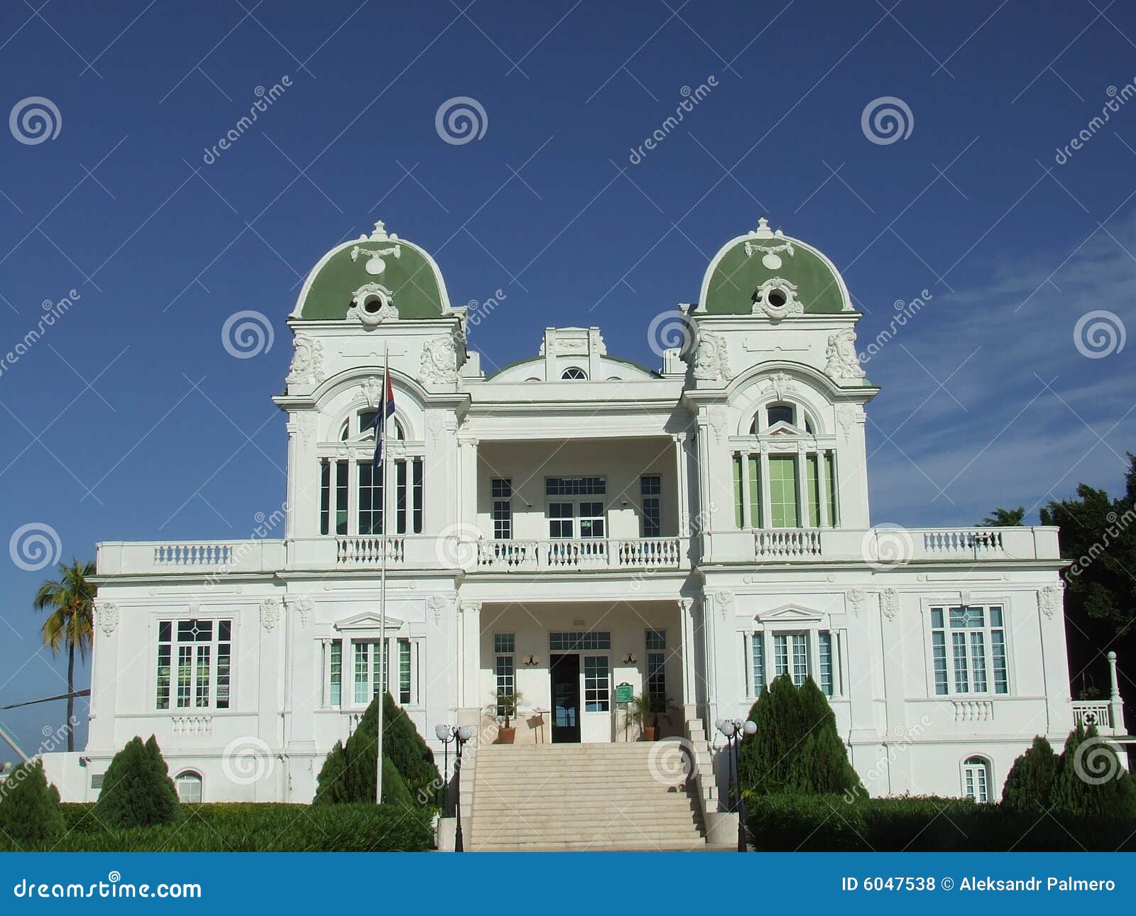 Blue palace front view stock photo. Image of building - 6047538