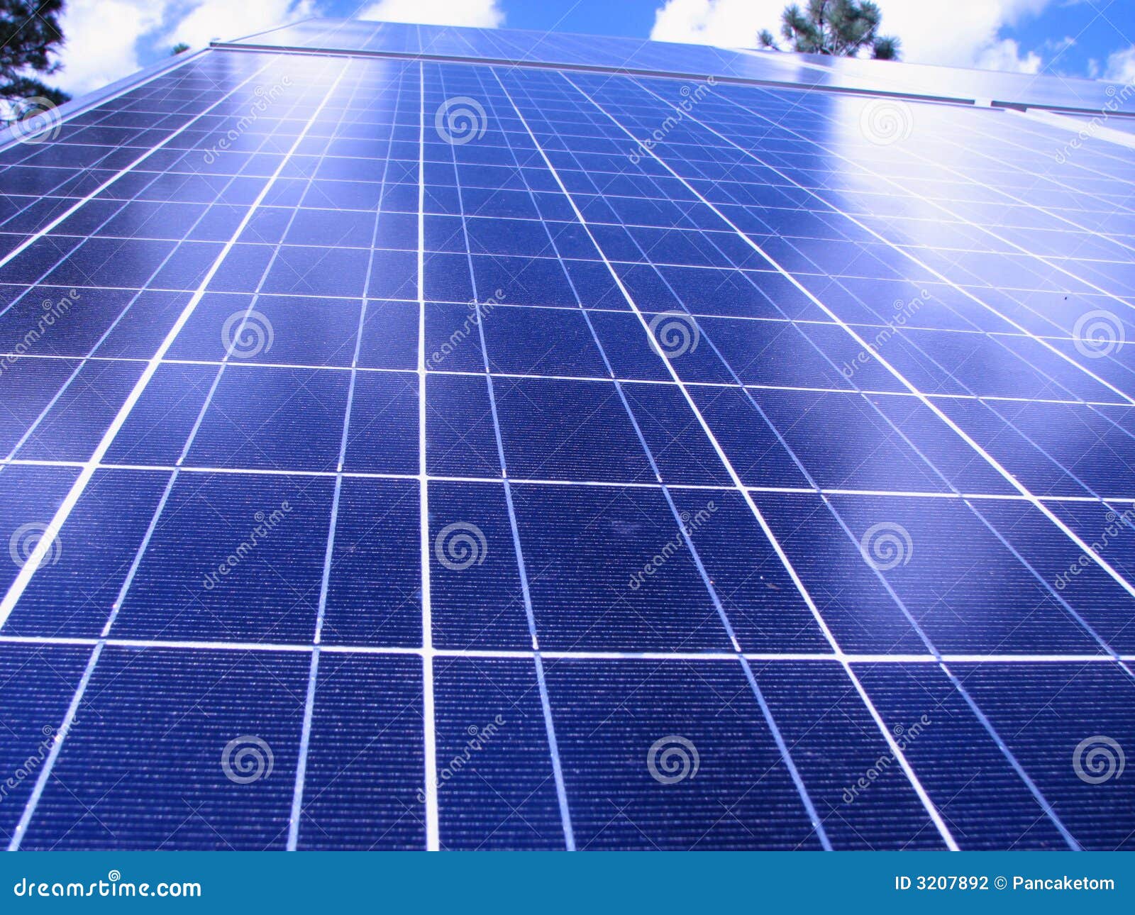 Blue panel solar stock photo. Image of slant, photovoltaic - 3207892