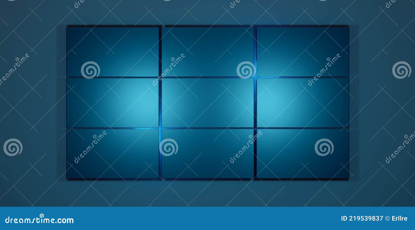 Blue Panels and Blue Lights Background Stock Illustration ...