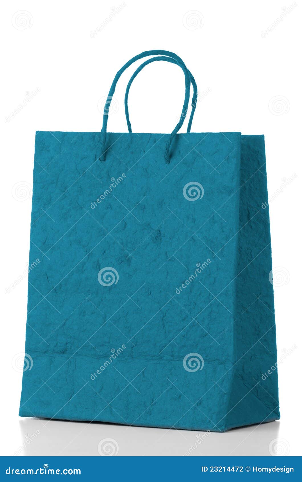 Blue paper bag stock photo. Image of object, purchase - 23214472