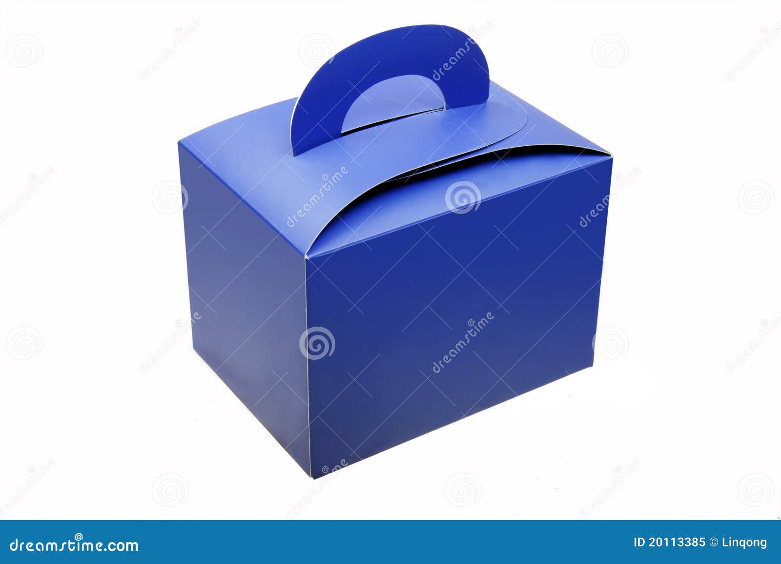 Blue paper box stock image. Image of takeaway, storage - 20113385