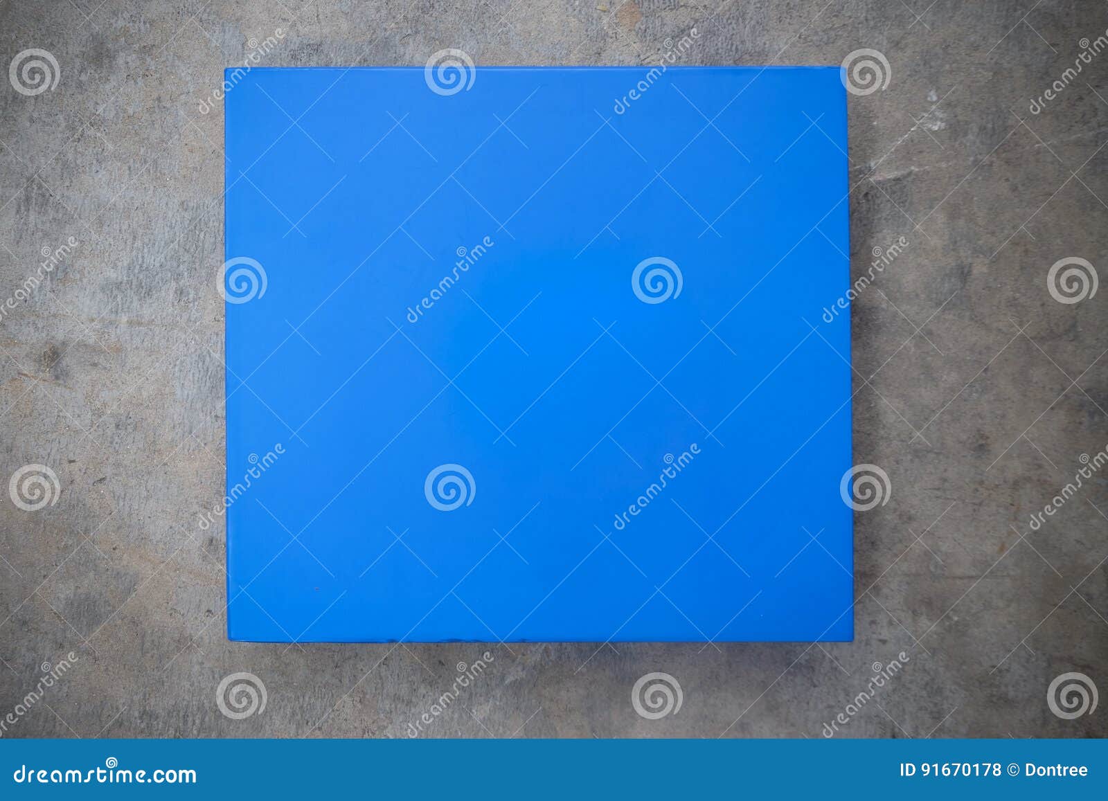 Blue paper box stock photo. Image of decoration, ribbon - 91670178