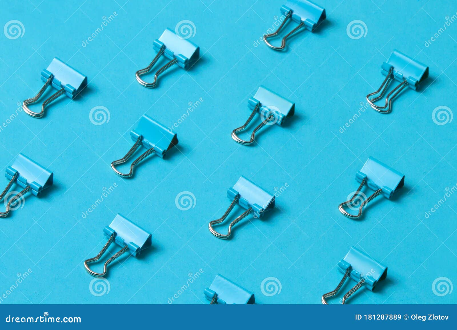 Blue paper clips stock image. Image of colorful, idea - 181287889