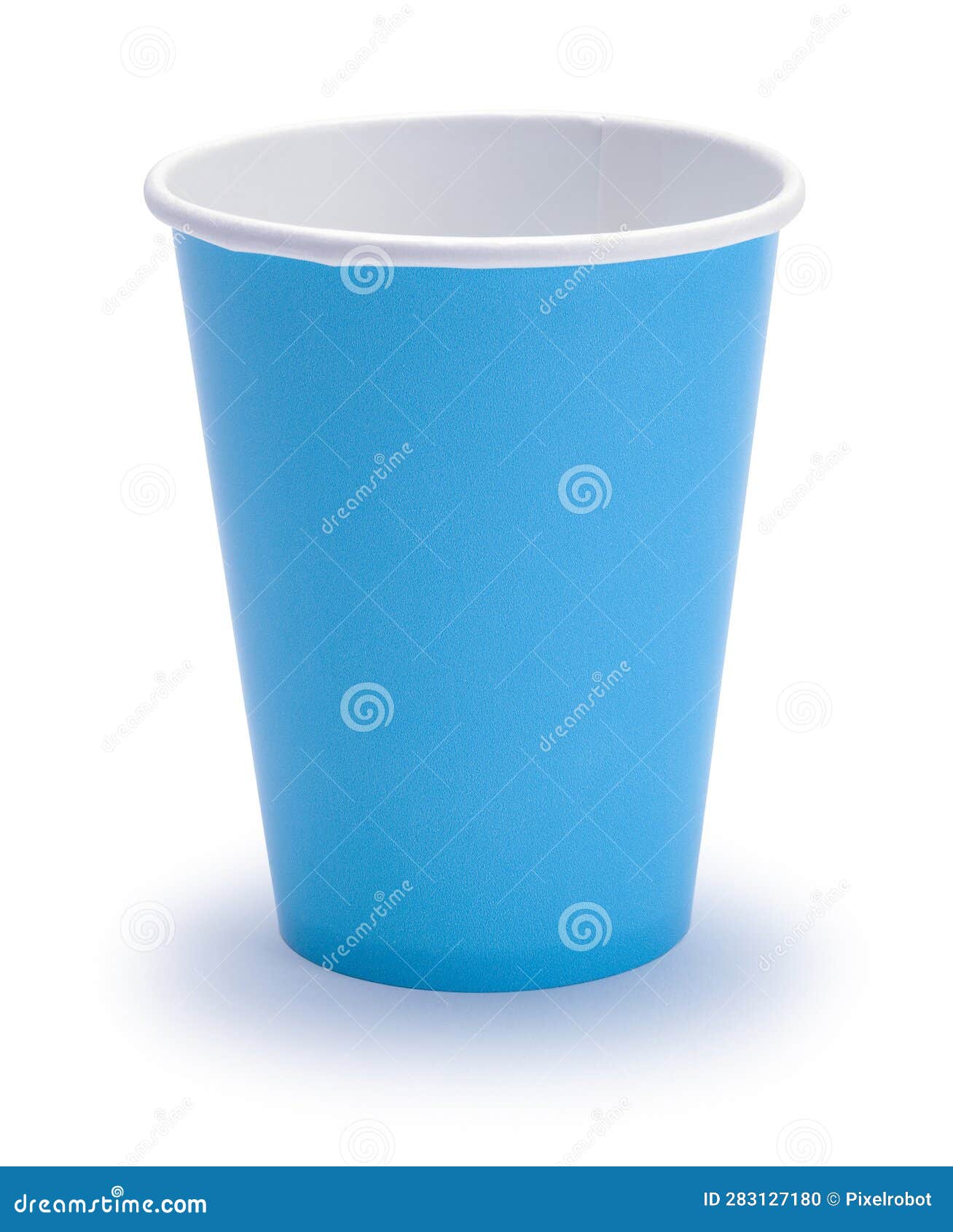 Blue Paper Cup stock photo. Image of clean, blank, blue - 283127180
