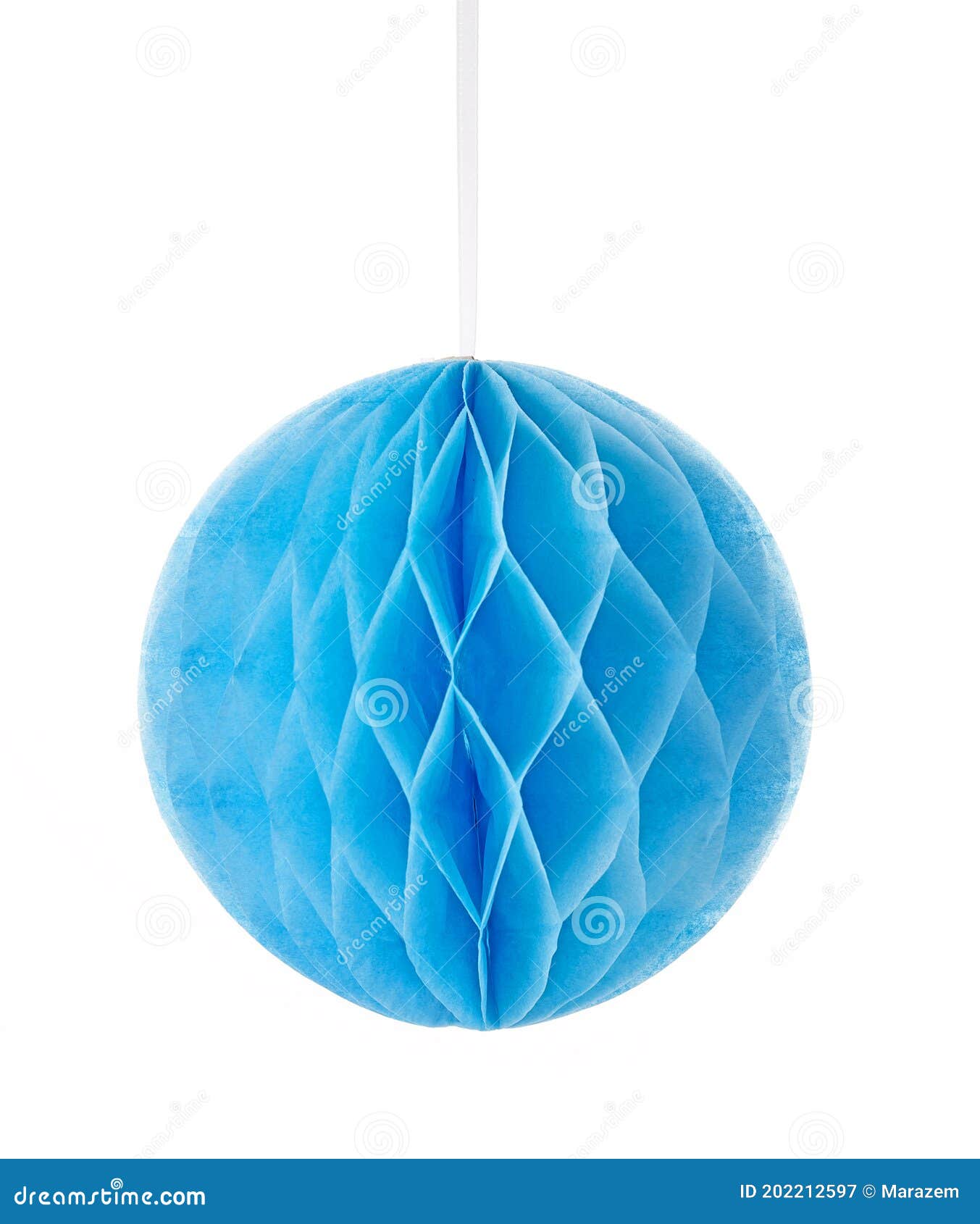 Blue paper decor stock image. Image of festival, honeycomb - 202212597